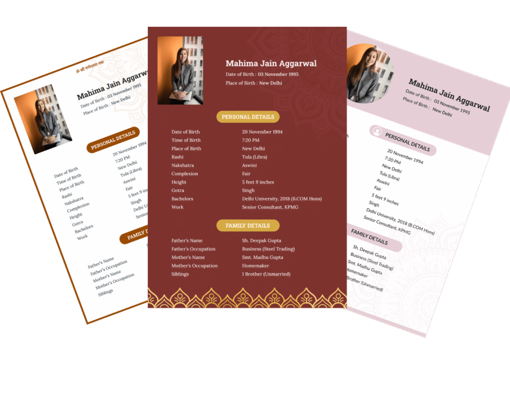 Free Online Marriage Biodata Maker | Create Matrimonial Profiles Easily